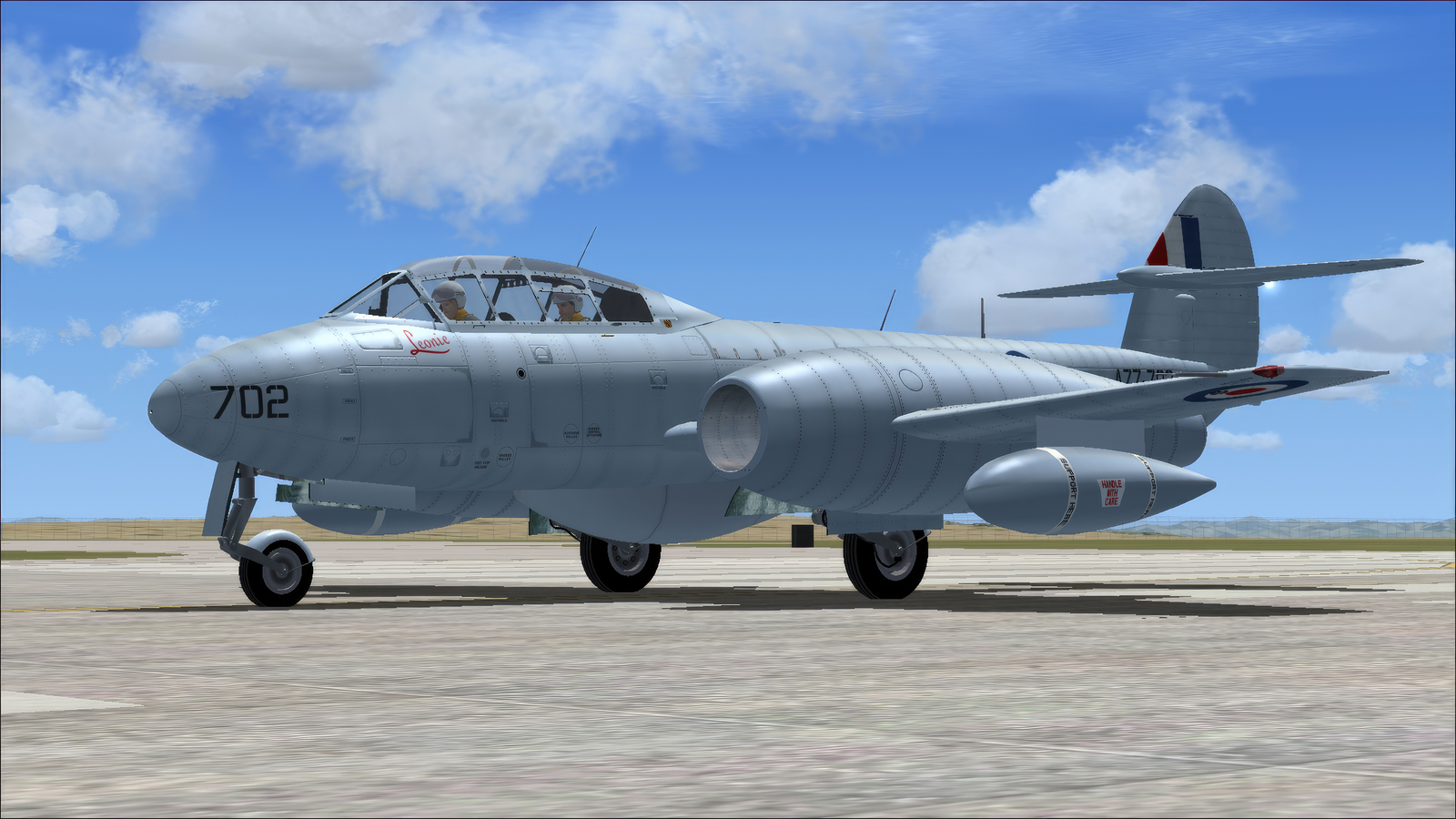 Gloster Meteor F Mk8 for FSX and P3D - DOWNLOAD