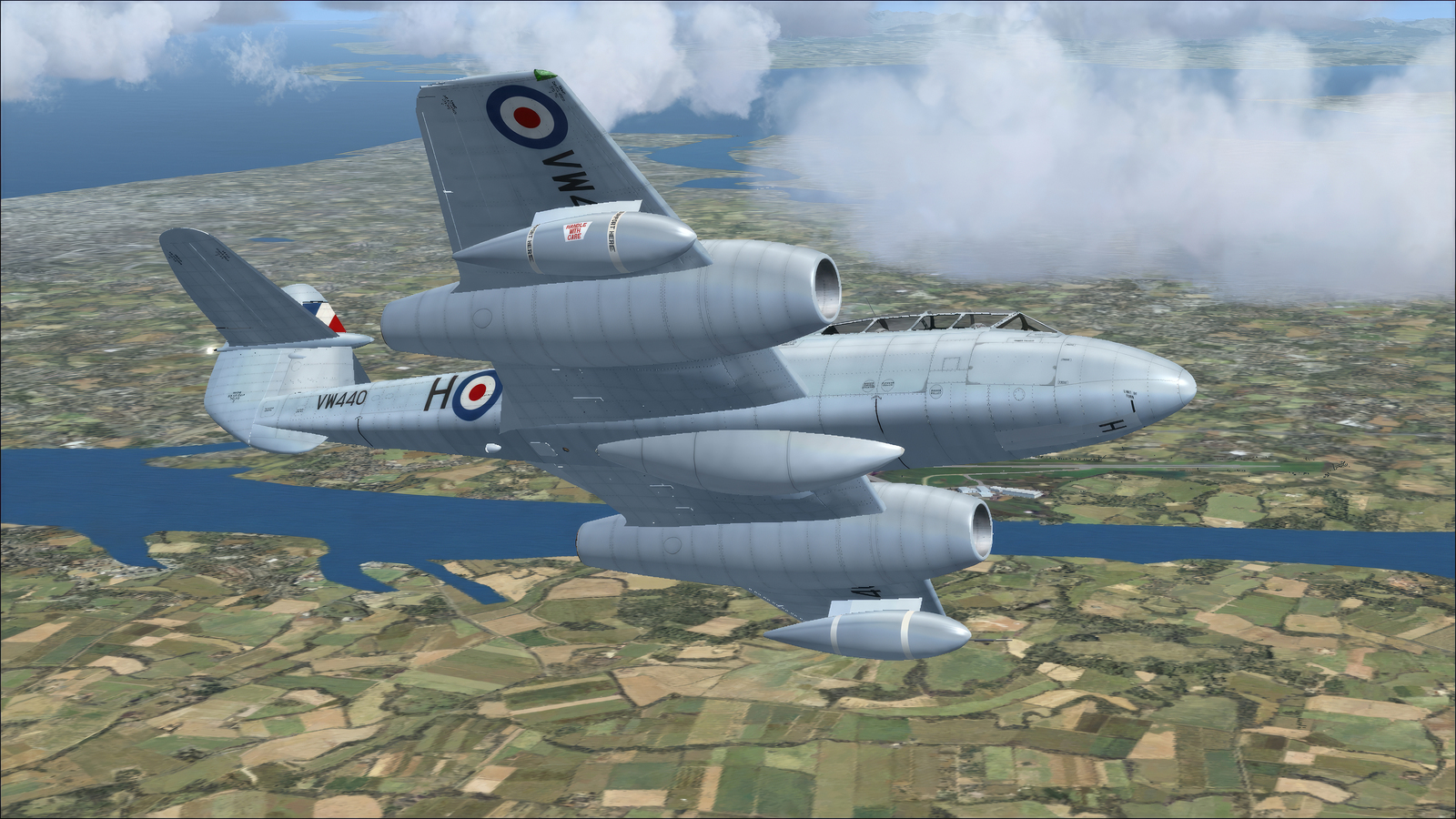 Gloster Meteor F Mk8 for FSX and P3D - DOWNLOAD